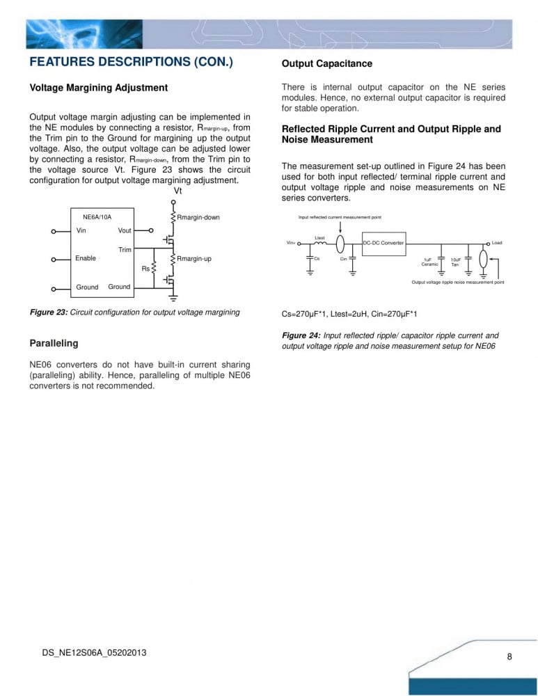 DELTA NE12S0A0H06PNFA datasheet page 8