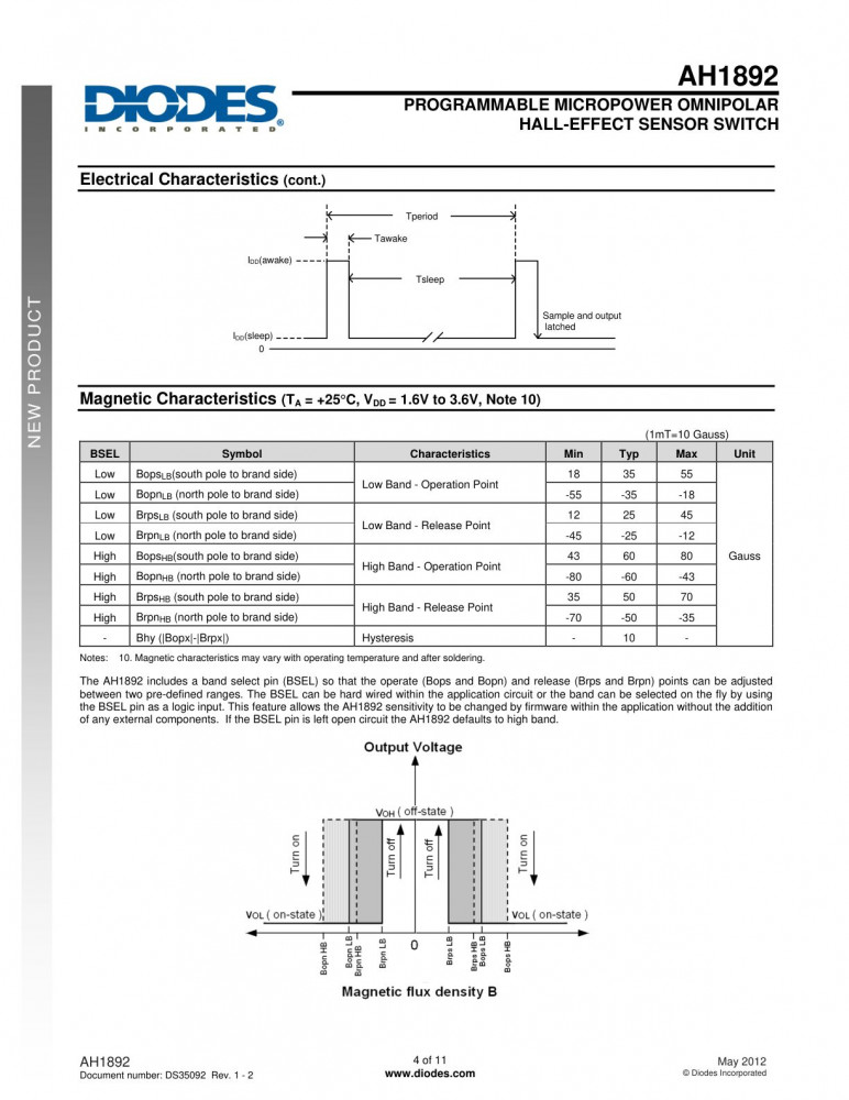 AH1892 datasheet page 4