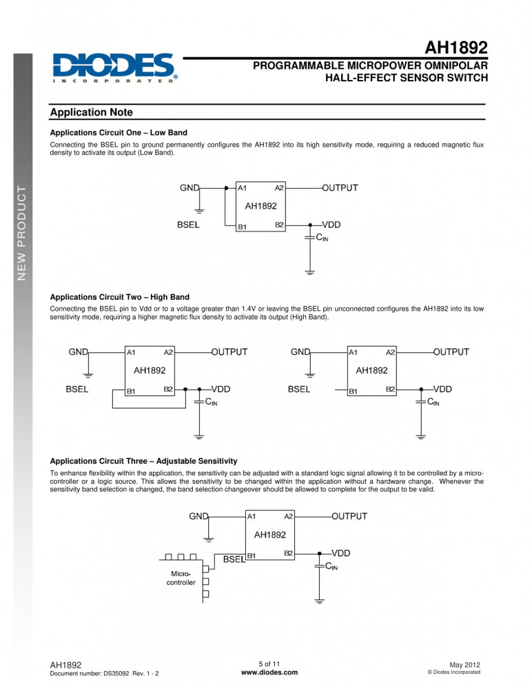 AH1892 datasheet page 5