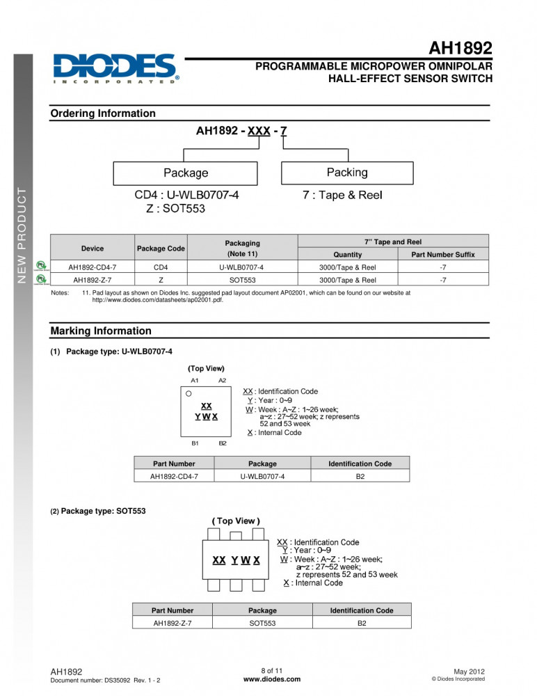 AH1892 datasheet page 8