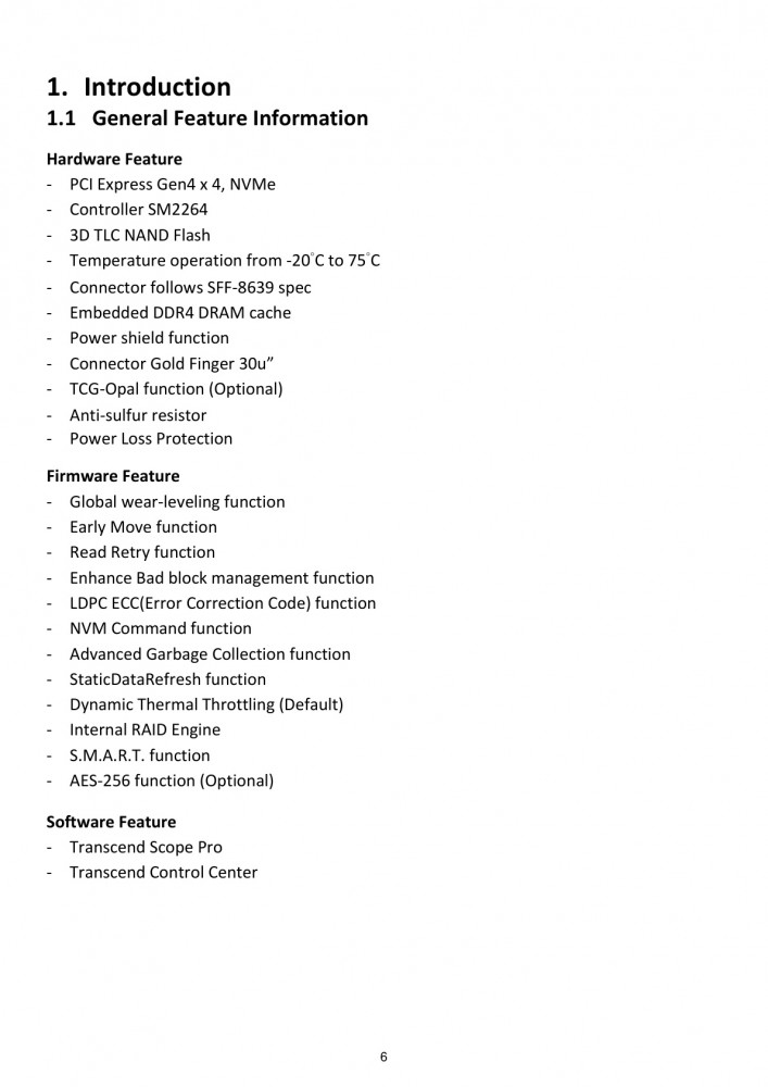 UTE210T document page 6