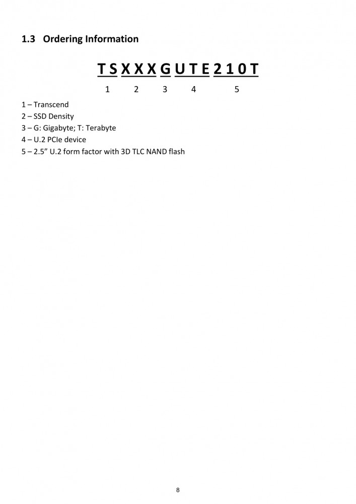 UTE210T document page 8