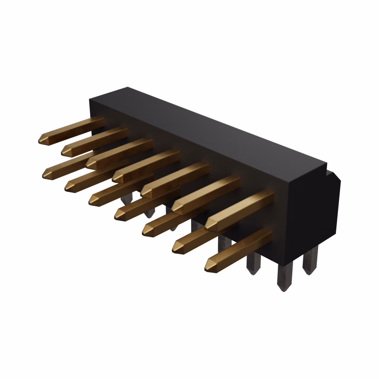 2.00mm Pitch Milli-Grid Header, Right-Angle, Through Hole, 14 Circuits, 0.38µm Gold (Au) Plating, Mating Pin Length 4.00mm, Tail Length 2.60mm, Tape and Reel, Lead Free for sale