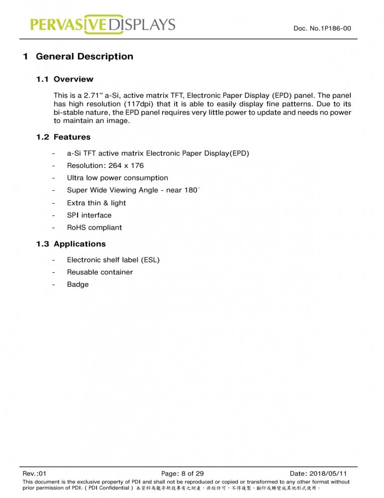 E2271CS091 specification page 8