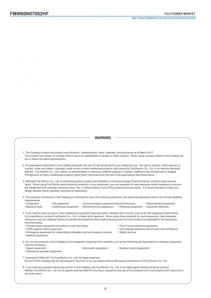 FMW60N070S2HF datasheet page 8