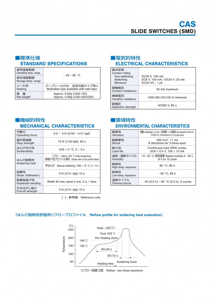 Nidec CAS-D20B datasheet page 3