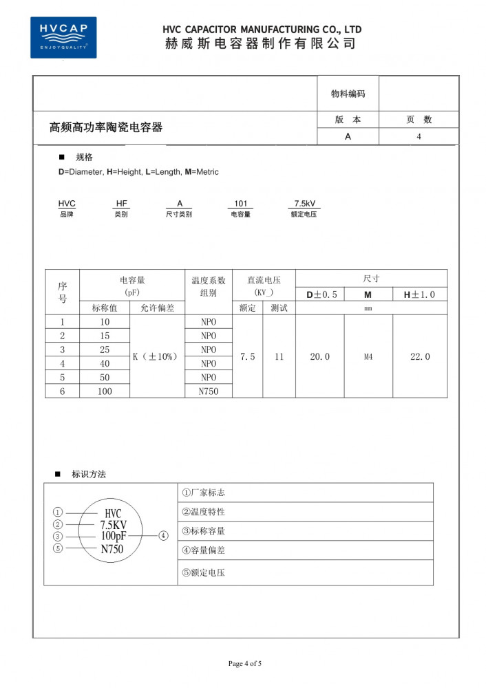 HVC HVCHF document page 4