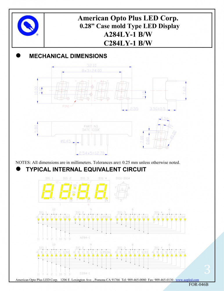 A284LY-1 B/W datasheet page 3