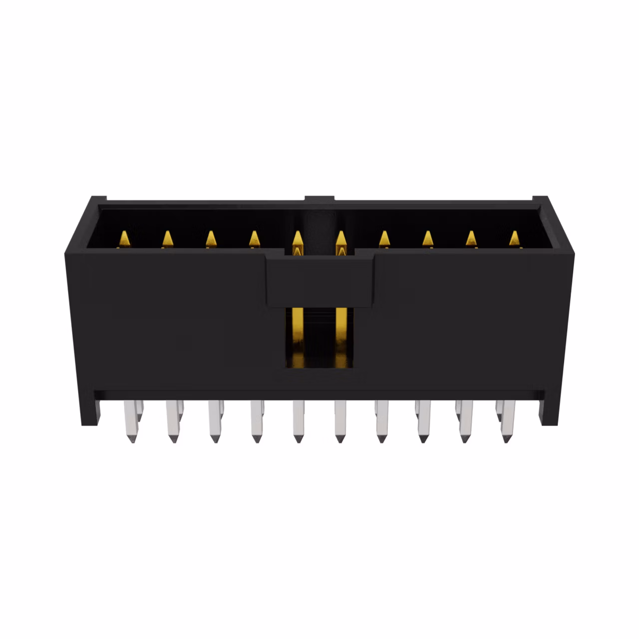 C-Grid III PCB Header, 2.54mm Pitch, Dual Row, Vertical, Shrouded, 20 Circuits, 0.38µm Gold (Au) Plating for sale