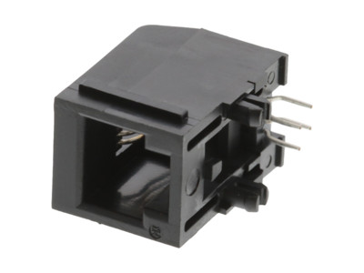 Modular Jack, Right-Angle, Through Hole, 6/4, Panel Stops for sale