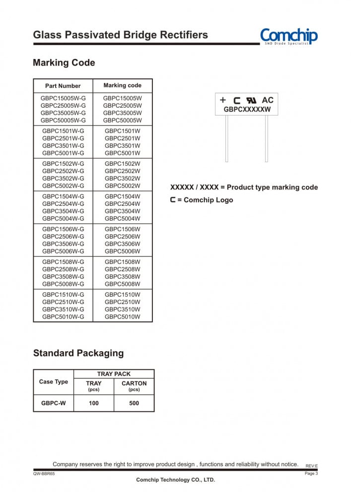 GBPC1501W-G datasheet page 3
