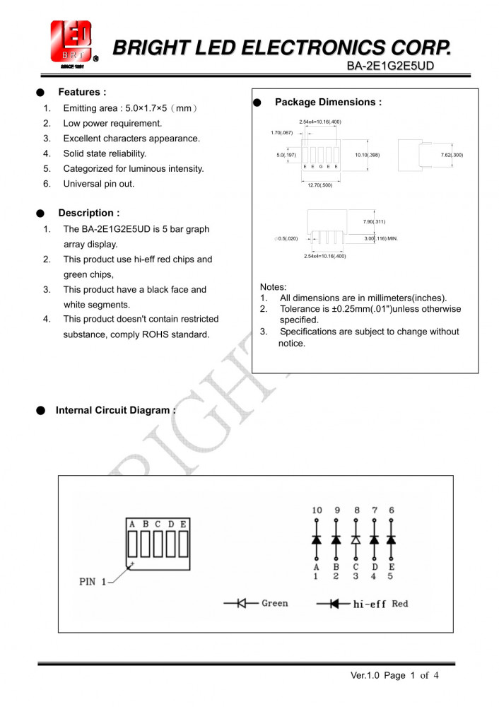 BA-2E1G2E5UD technical document page 1