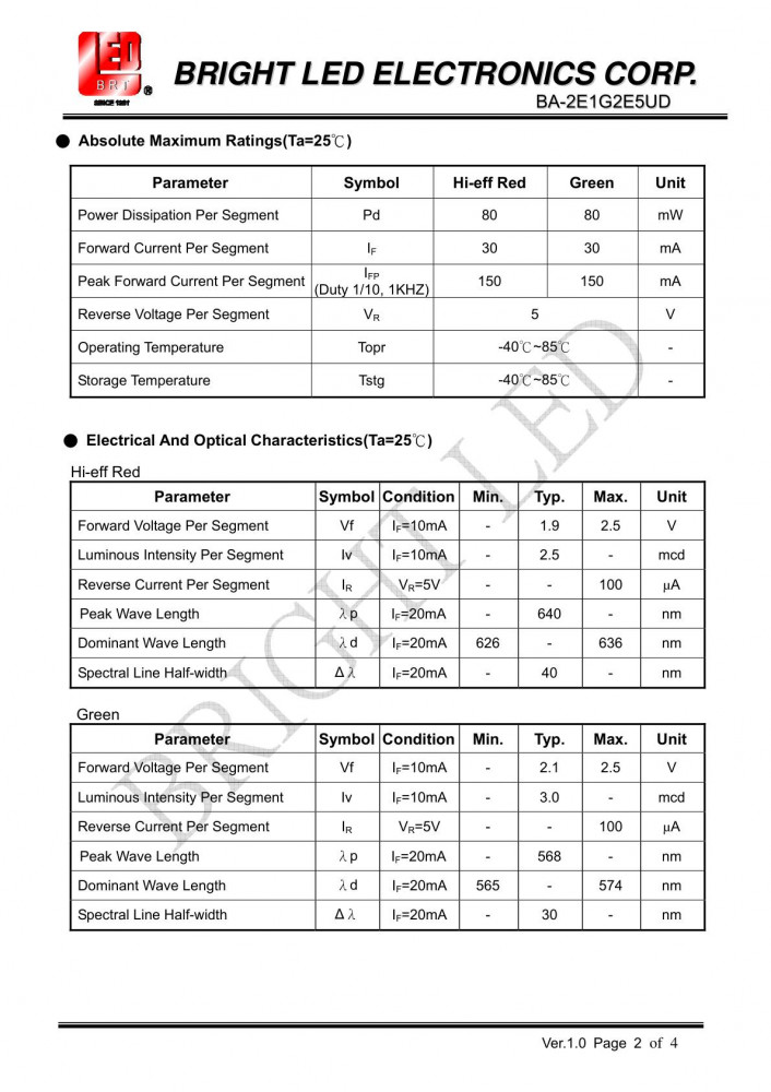 BA-2E1G2E5UD technical document page 2