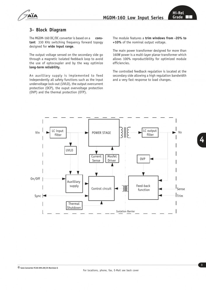 MGDM-160 datasheet page 3