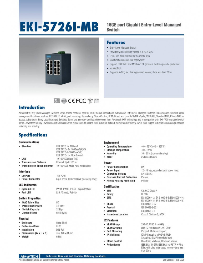 EKI-5726I-MB product documentation page 1