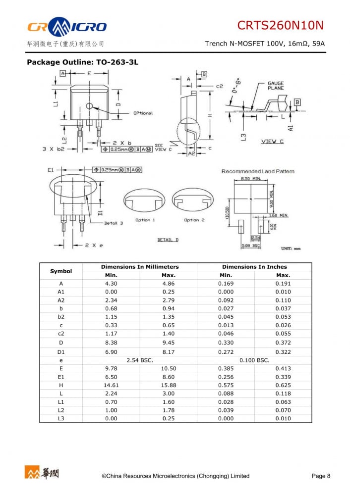 CRTS260N10N datasheet page 8