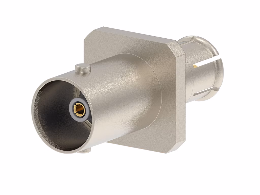 SMA Jack-to-SMA Plug Adapter, Straight, Brass Body, Individual Bag, 50 Ohms