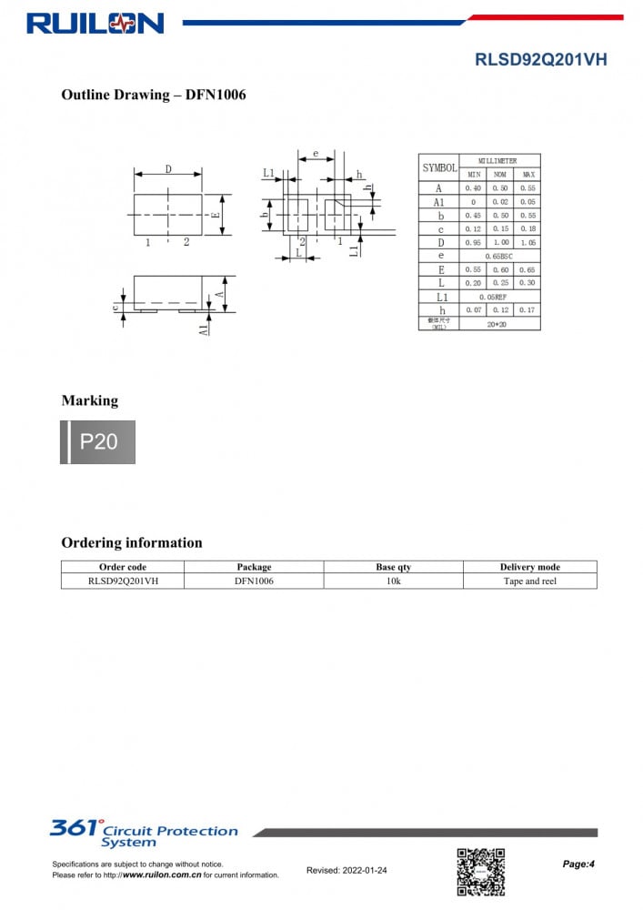 RLSD92Q201VH datasheet page 4