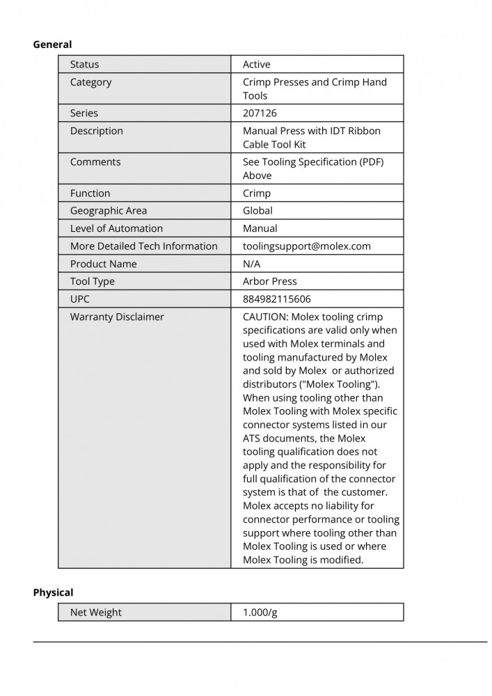 Tooling document preview, page 2