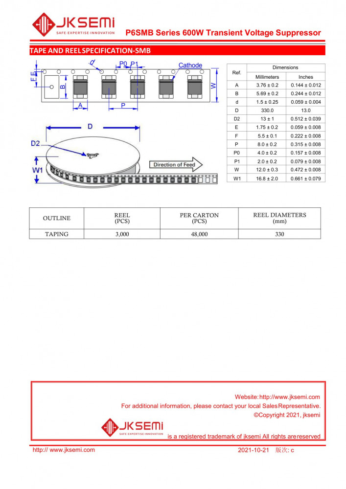 JKSEMI P6SMB series datasheet page 6