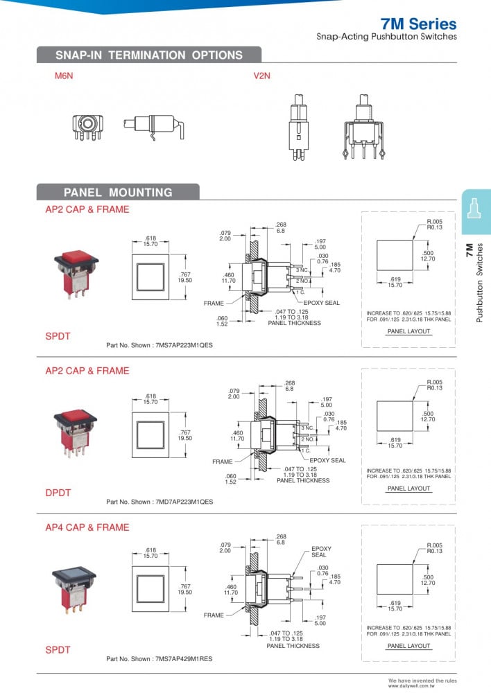Dailywell 7MS series datasheet page 6