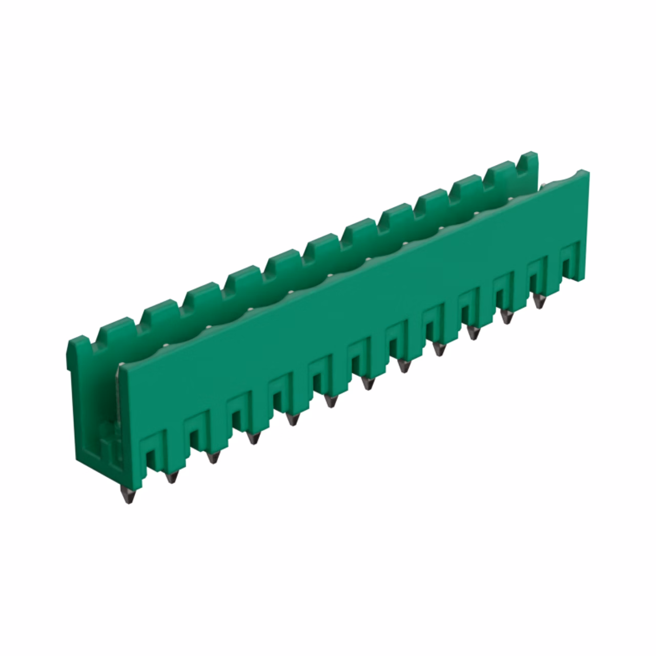 5.08mm Pitch Eurostyle Vertical PCB Header, Open Ends, Green Housing, 12  Circuits for sale