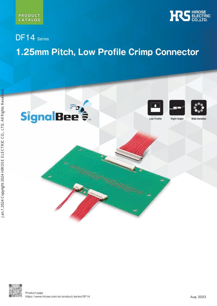 HRS DF14 Series documentation page 1