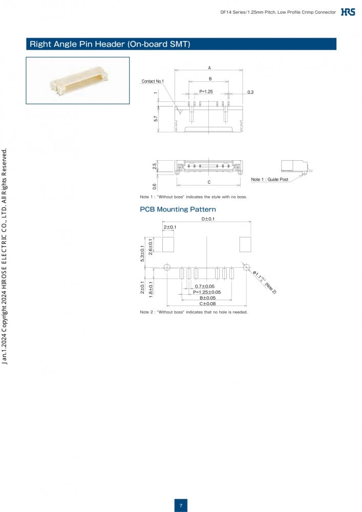 HRS DF14 Series documentation page 7