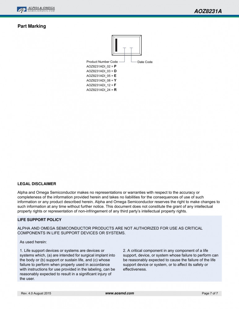 AOZ8231ADI-05 datasheet page 7