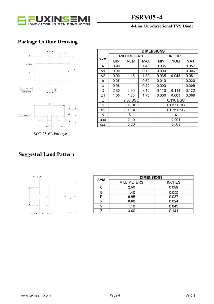 FSRV05-4 datasheet page 4