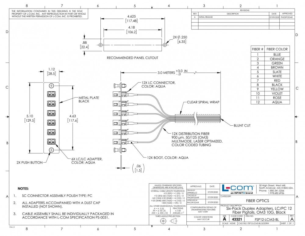 FSP12-LCM3-BL-3 technical document image