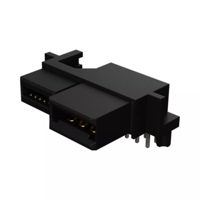EXTreme LPHPower Receptacle Header, Right-Angle, 2 Power Contacts, 12 Signal Contacts, Select Gold (Au) Plating, for 3.18mm Thick PC Board, with Press-fit Plastic Pegs for sale