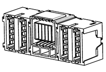 EXTreme EnergetiC Modular Vertical Receptacle Assembly, 29 Circuits (2 Power/25 Signal/2 Power) with Press-Fit Tails, without Guide for sale
