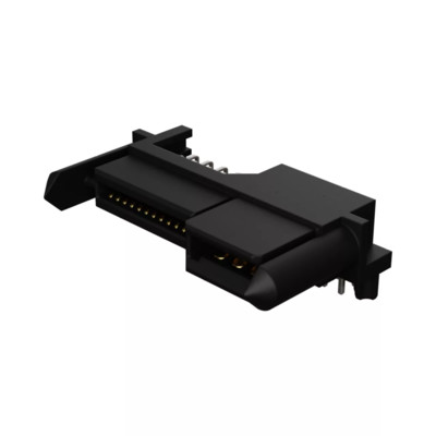EXTreme LPHPower Receptacle Header, Right-Angle, 2 Power Contacts, 24 Signal Contacts, Select Gold (Au) Plating, for 2.36mm Thick PC Board, with Guide Posts and Press-fit Plastic Pegs for sale