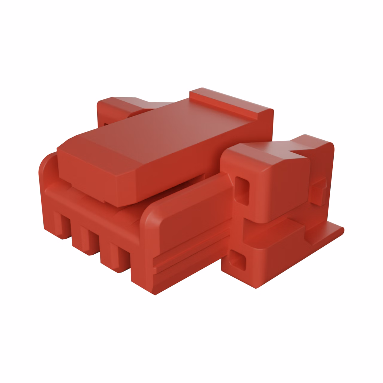 Micro-Lock Plus TPA Type Receptacle Housing, 1.25mm Pitch, Single Row, Positive Lock, 3 Circuits, Red for sale