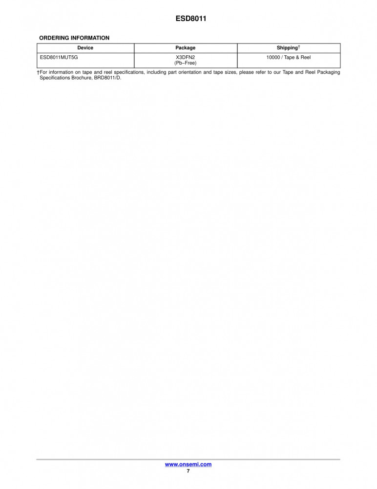 ESD8011 datasheet page 7