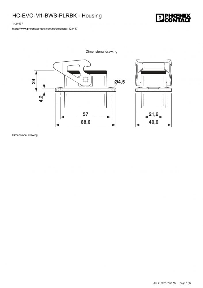 Phoenix Contact 1424437 technical document page 5