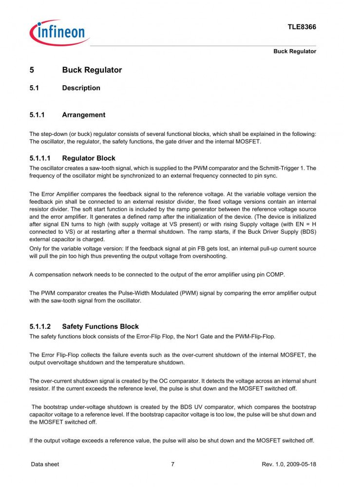TLE8366 datasheet page 7
