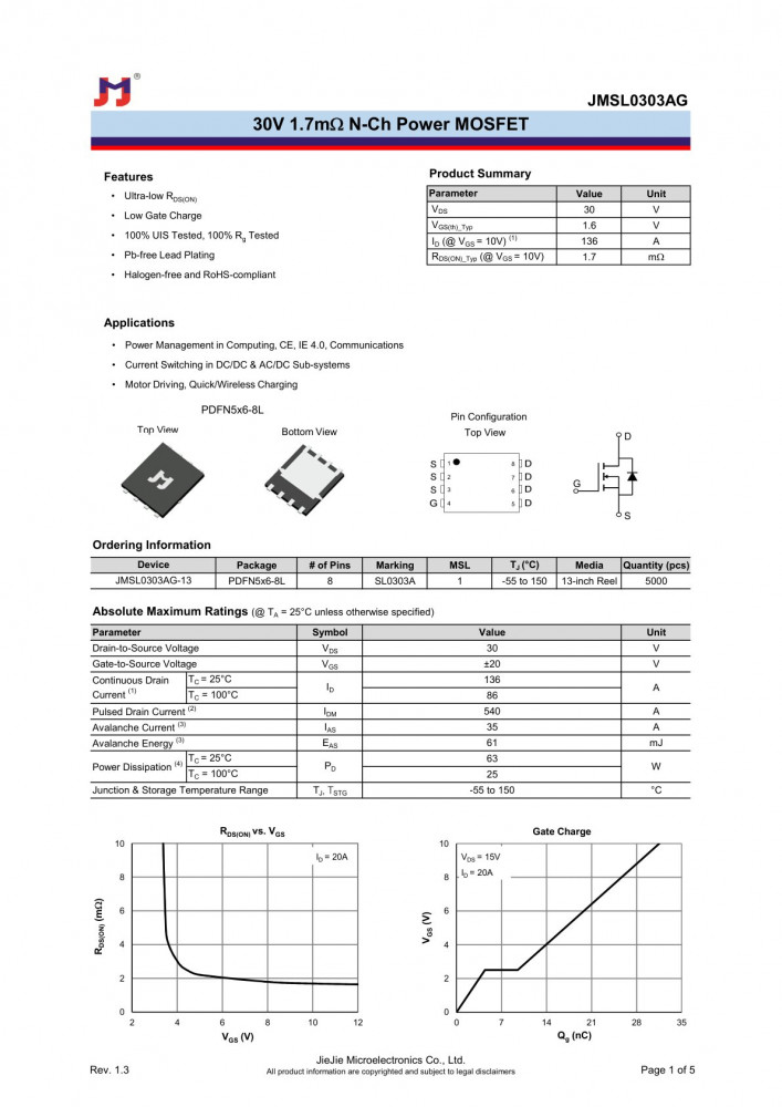 JMSL0303AG-13 datasheet page 1