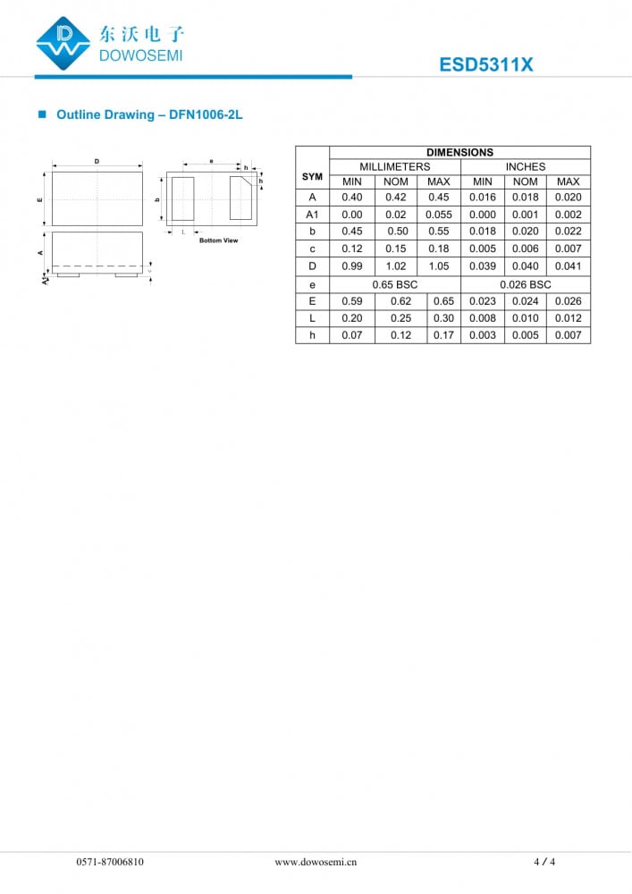 ESD5311X datasheet page 4