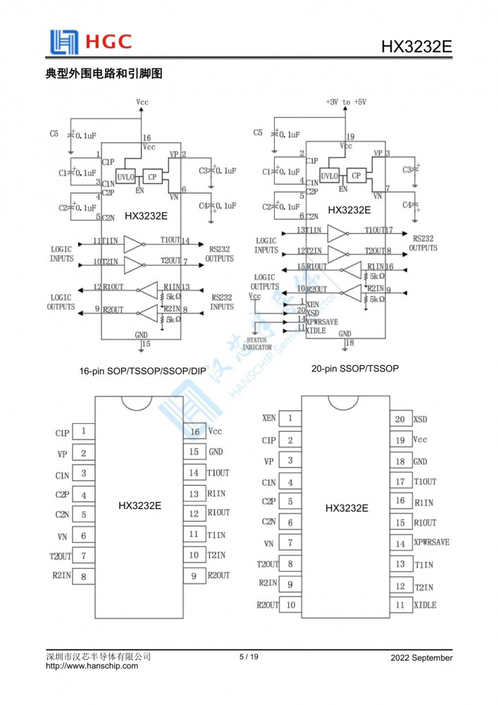 HX3232E datasheet page 5