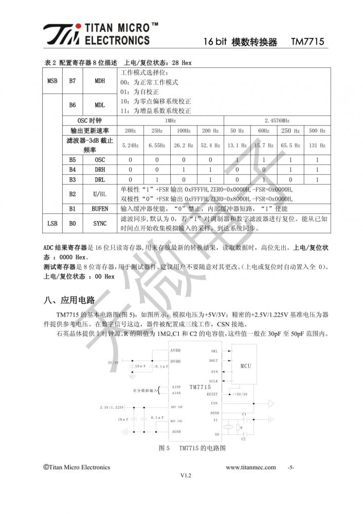 TM7715 datasheet page 5