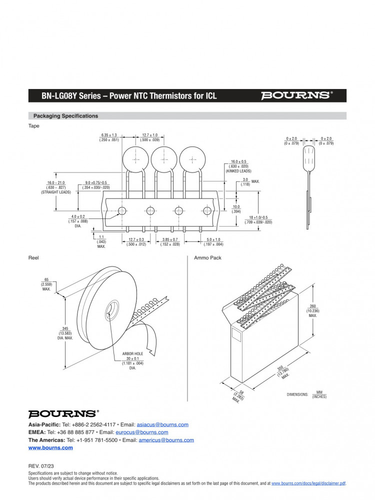 BN-LG08Y series datasheet page 3
