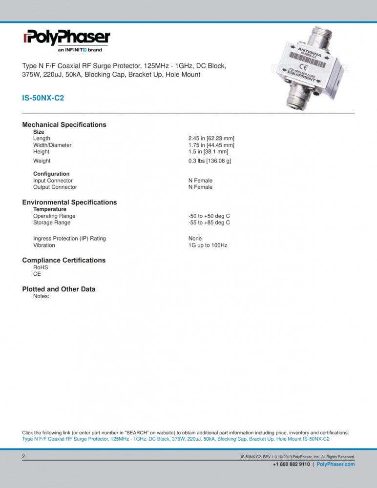 IS-50NX-C2 technical document page 2