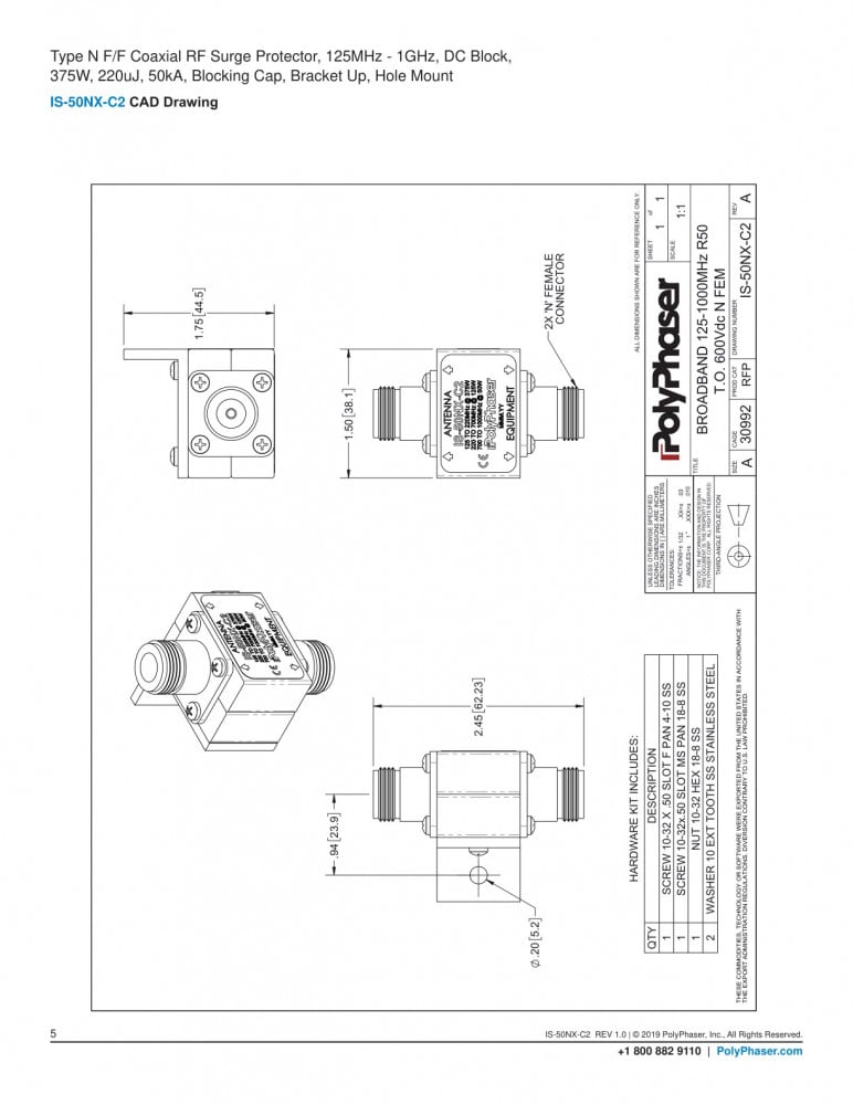 IS-50NX-C2 technical document page 5