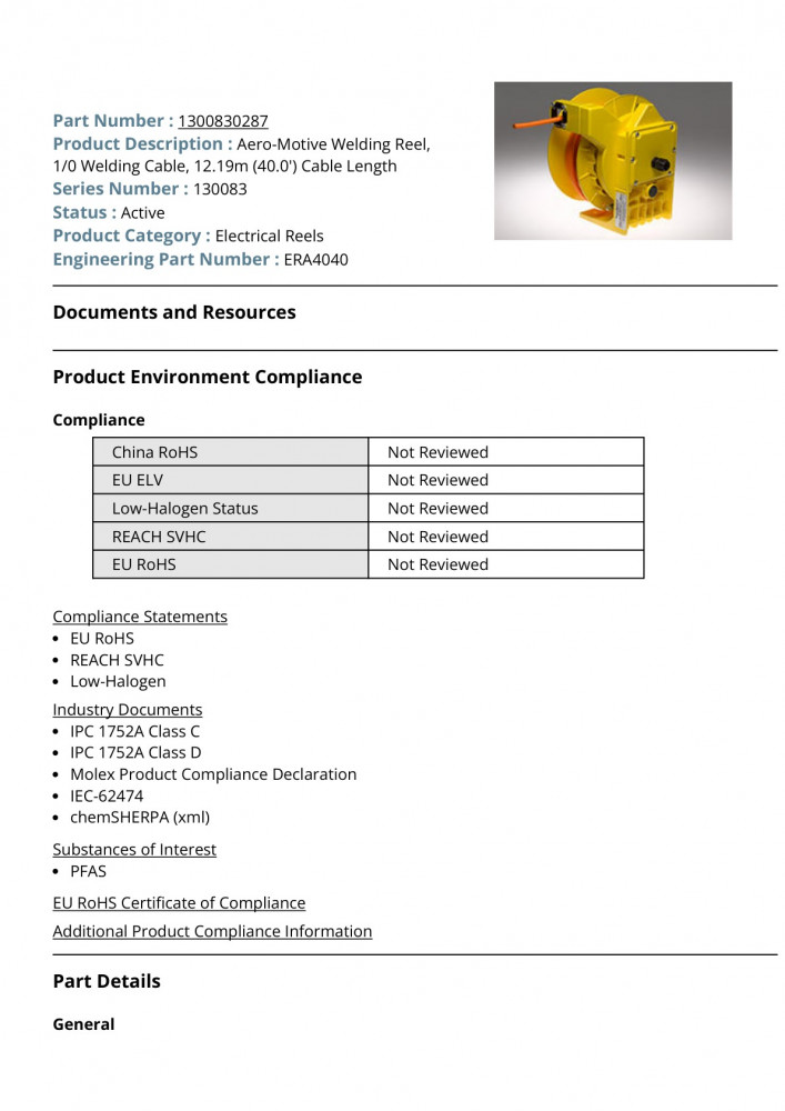 MOLEX 1300830287 product document image 1