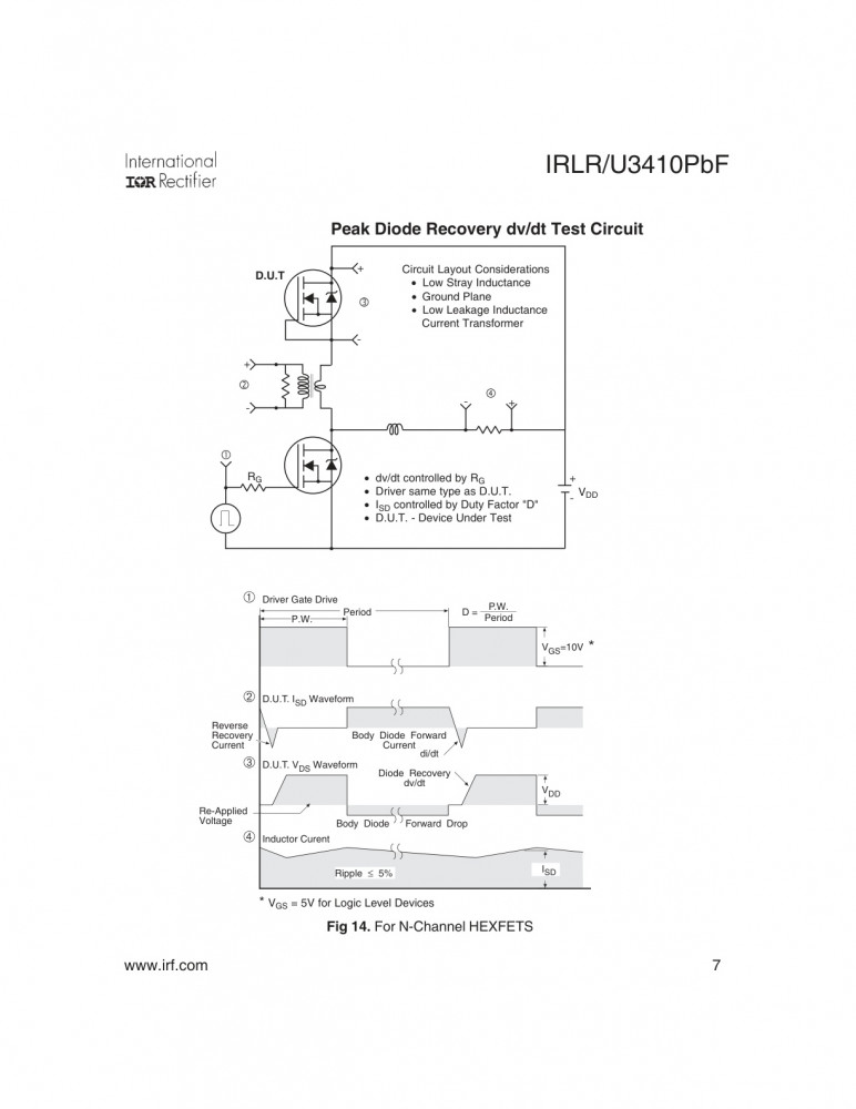 IRLR3410 datasheet page 7