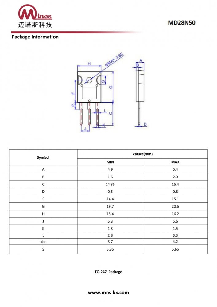MD28N50 datasheet page 9