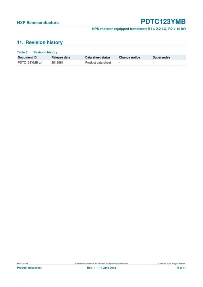 PDTC123YMB datasheet page 9