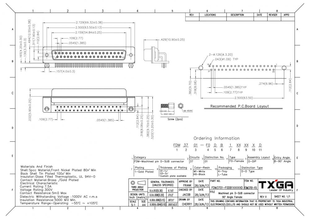 FDM3701-F0DB101W1KC technical document page 4